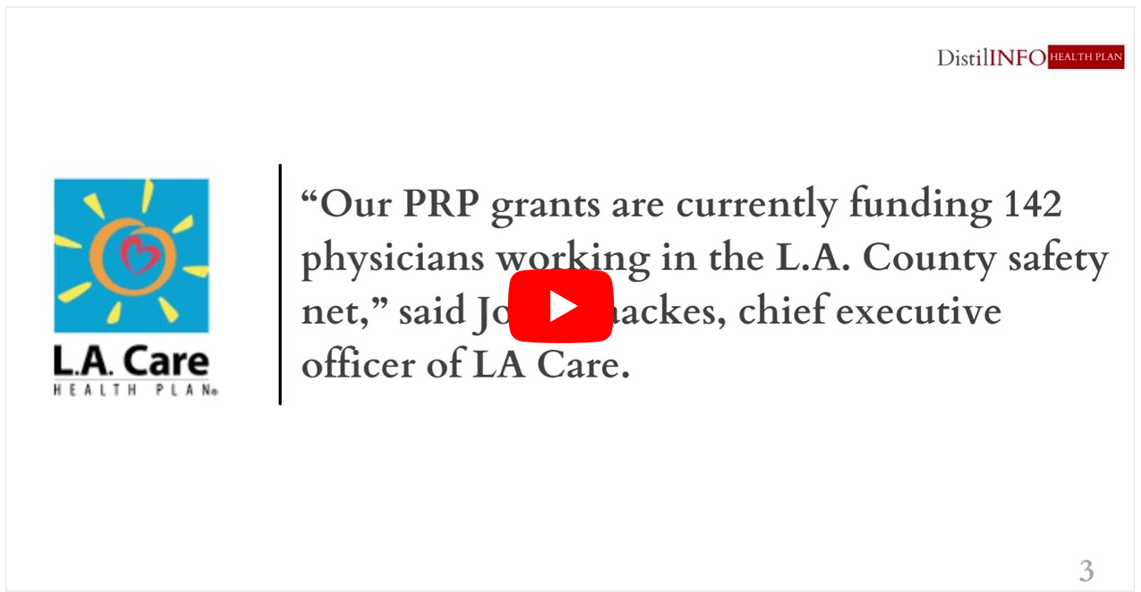 LA Care Health Plan Tackles Provider Workforce Shortage - DistilINFO ...