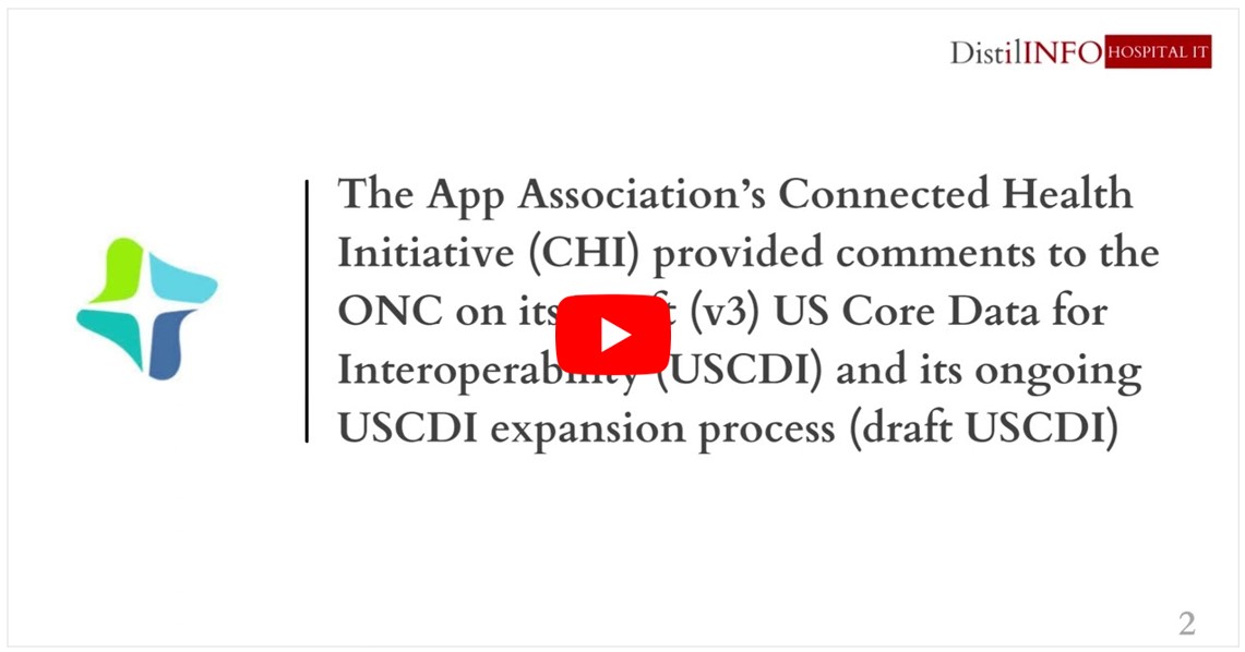 CHI Comments on ONC USCDI Proposed Version 3 Data Classes
